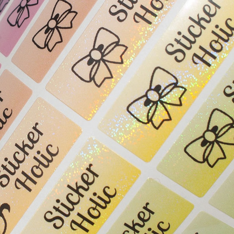 Glitter Pastel Stick on Object/clothing Labels 60 Labels and - Etsy UK