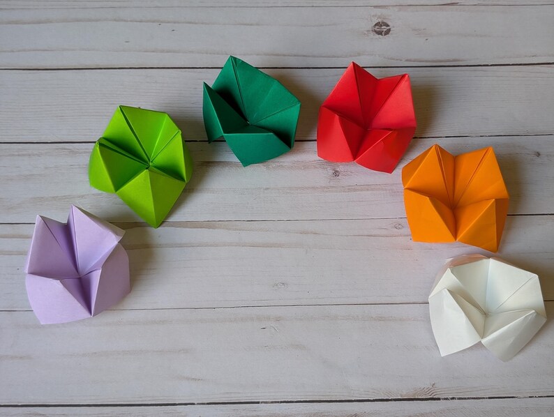 Origami Handmade Fortune Teller, Small, Fidget - Etsy