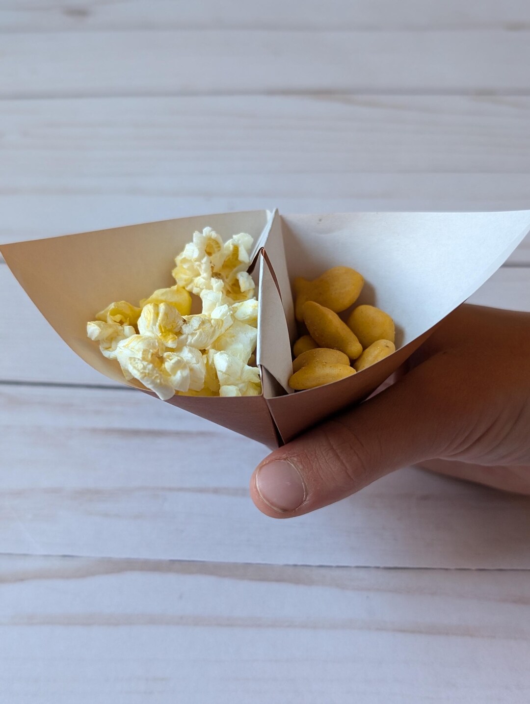 Origami Handmade Double Snack Holder, Small - Etsy