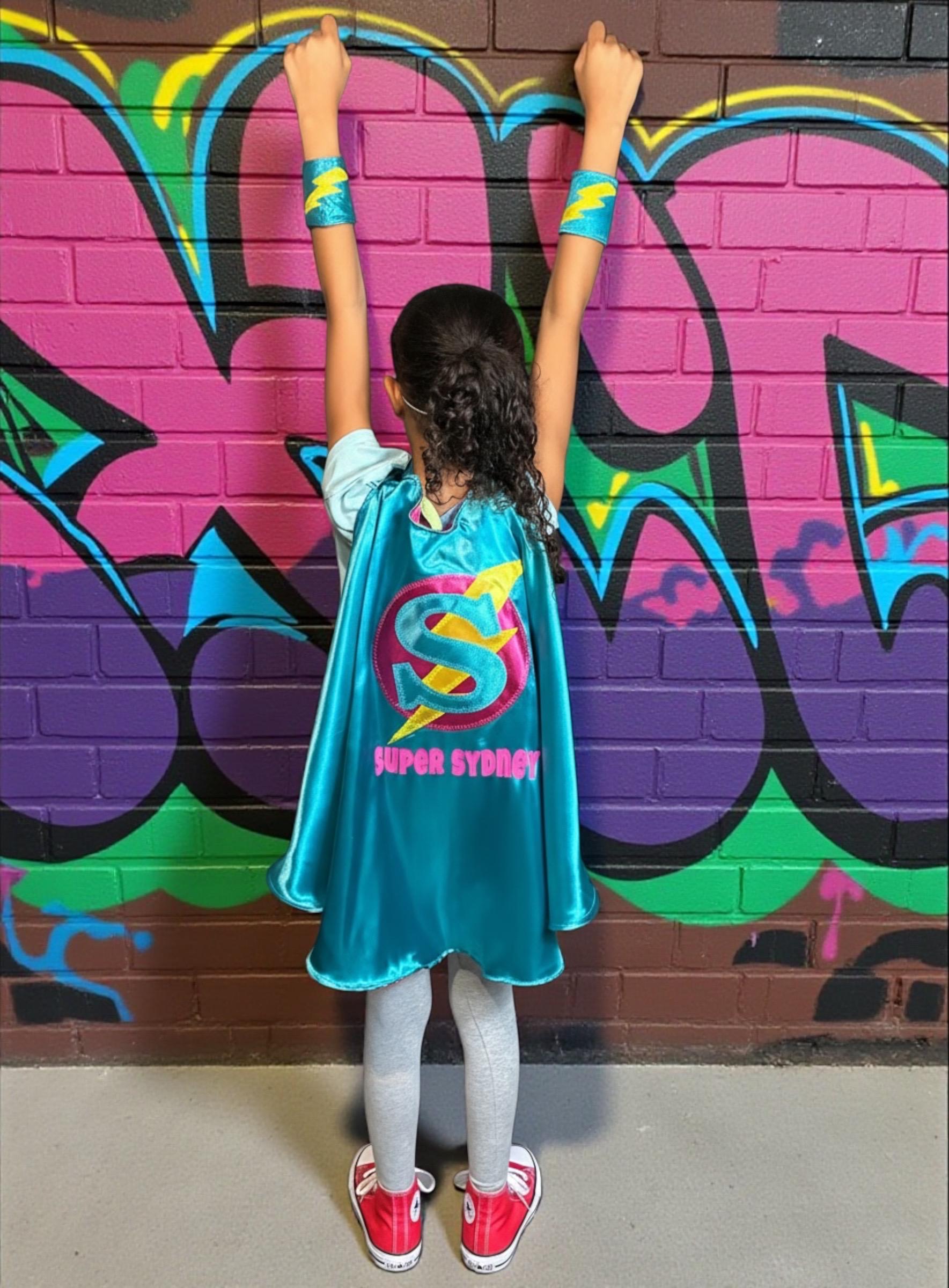 Personalized Superhero Cape Set | Mask, Cuffs, Name & Initial Gift - Etsy