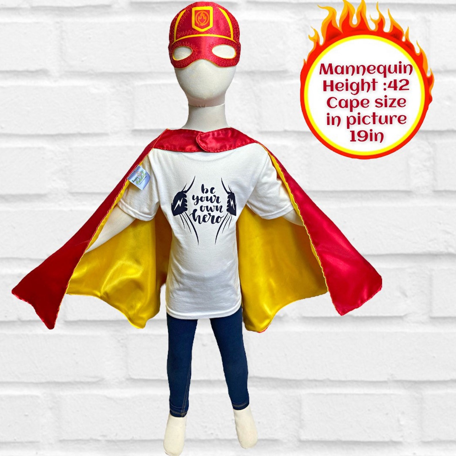 Fireman Superhero Kids Cape firefighter Birthday Fireman - Etsy