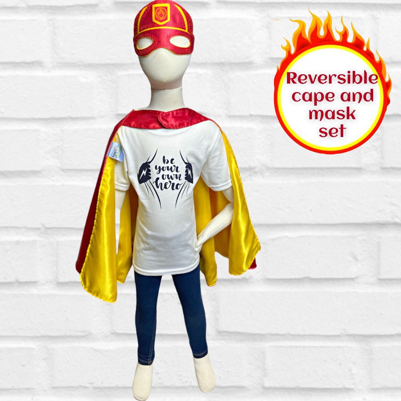 Fireman Superhero Kids Cape firefighter Birthday Fireman - Etsy