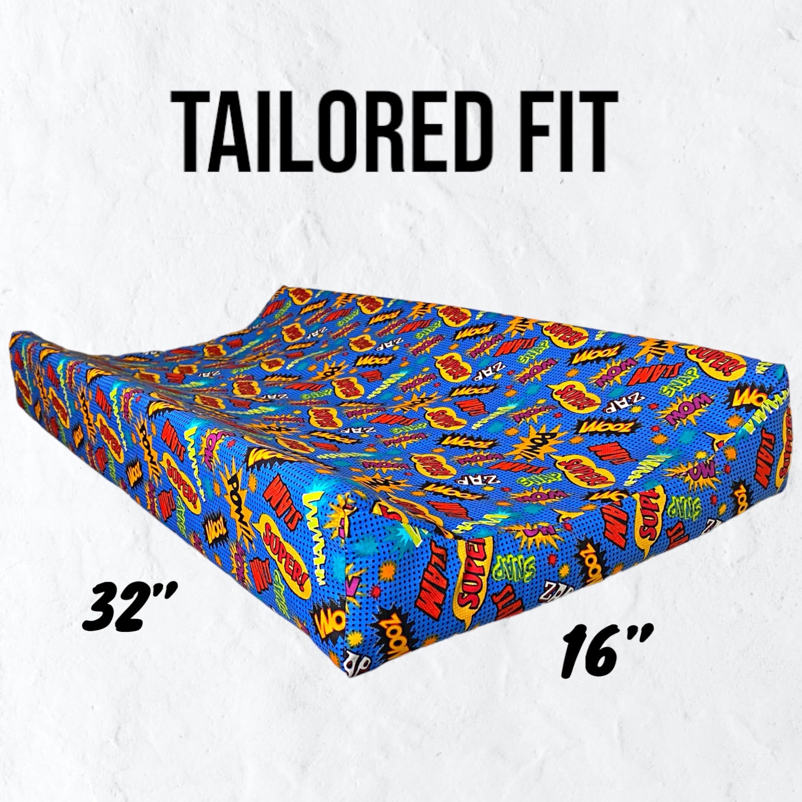 Superhero Changing Pad Cover: Comic Book Nursery Decor - Etsy