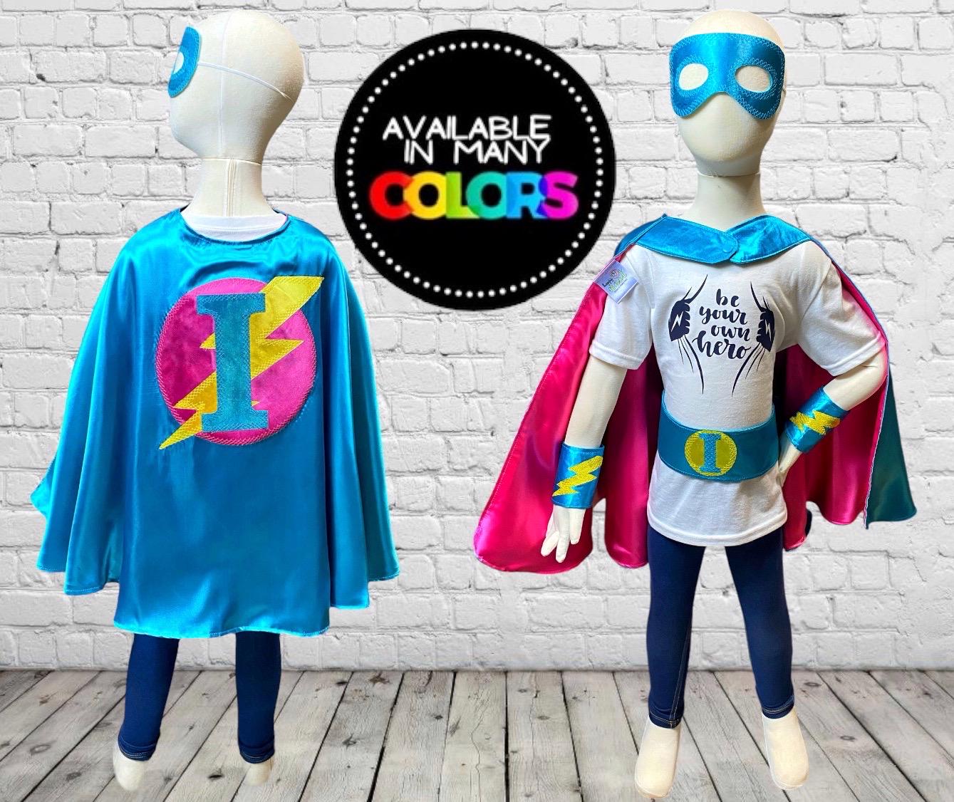 Superhero Party Kit - Custom Cape, Mask, Belt, Arm Bands for Kids - Etsy