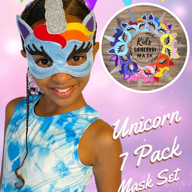 Unicorn Mask - Etsy