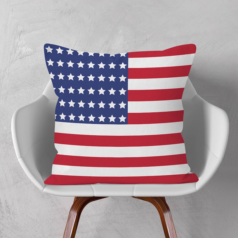 American Flag Throw Pillow - Etsy