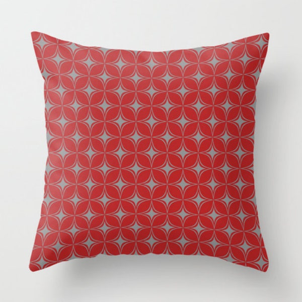 Red Throw Pillow - Etsy