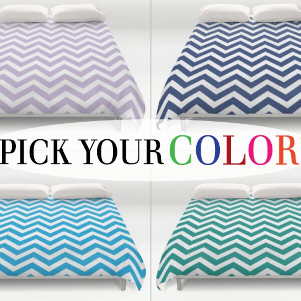 Chevron Duvet Cover - Etsy