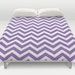 Chevron Duvet Cover Chevron Bedding Blue Chevron Coverlet - Etsy