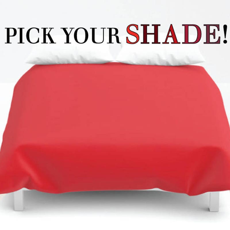 Red Duvet Cover - Etsy