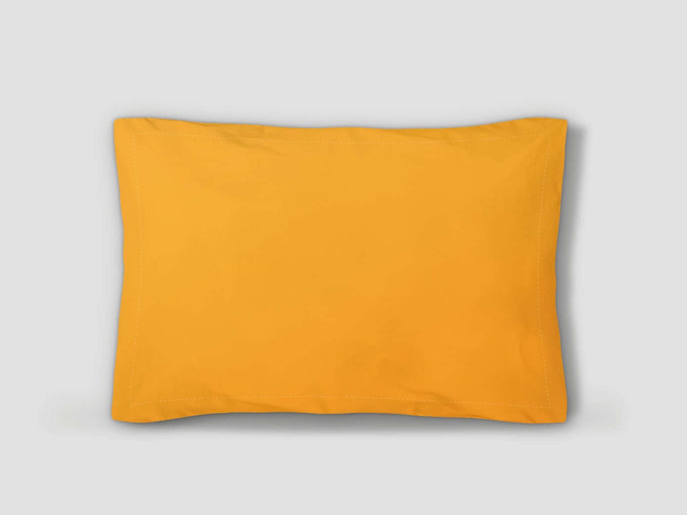 Solid Orange Pillow Sham, Standard Size Sham, King Size Sham, 30x22 ...