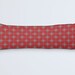 Red Body Pillow, Grey Red Large Pillow, Pattern Bed Pillow, Red Long ...