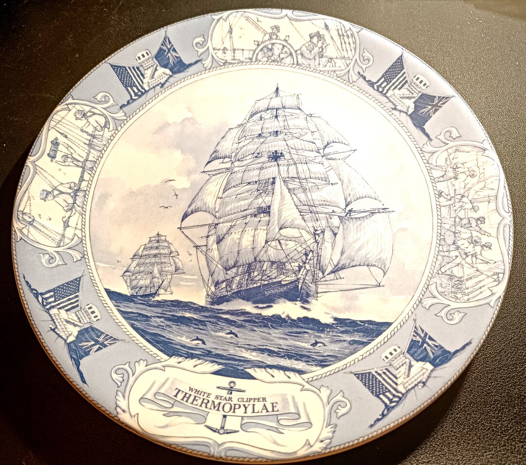 Vintage Wedgwood White Star Clipper 'thermopylae' From the Great Racing ...