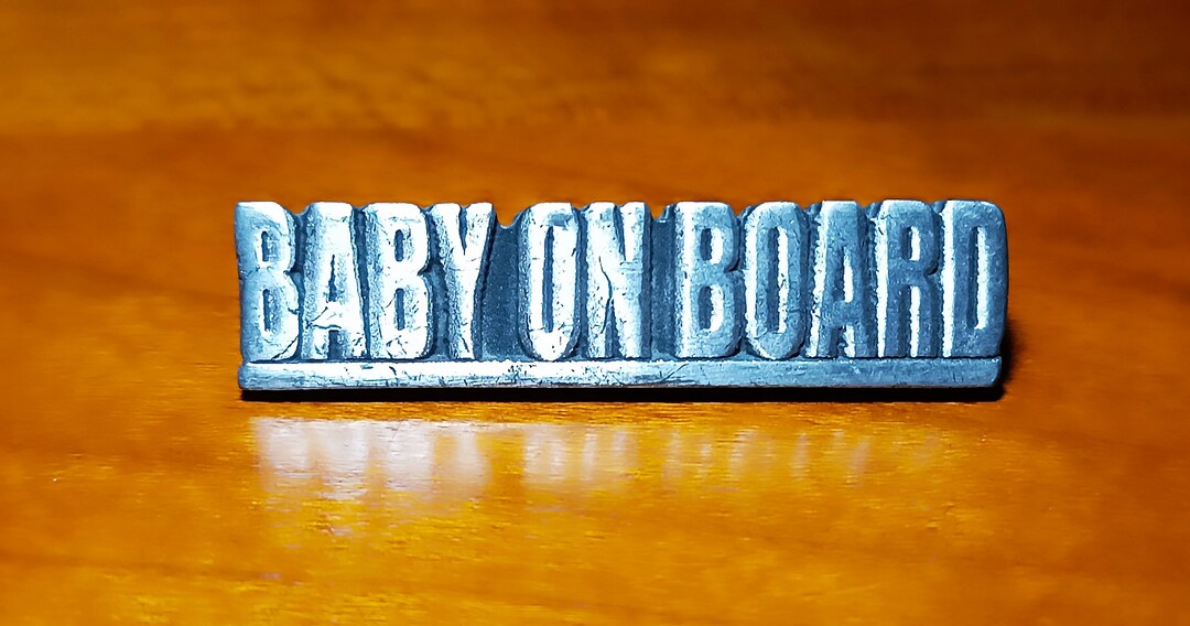 Handcrafted Pewter Word ' Baby on Board ' Pregnant Pregnancy Lady Woman ...