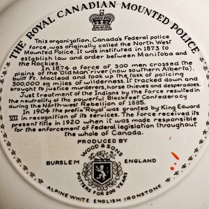 Vintage Rare Wood & Sons Royal Canadian Canada Mounted Mounties on ...