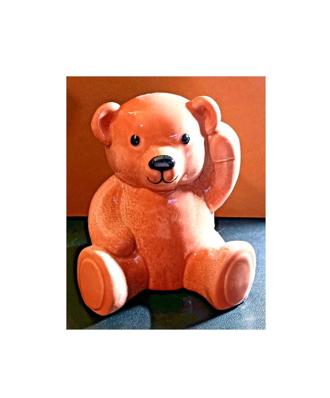 Vintage Rare Find Pink Wade Porcelain Teddy Bear Moneybox Piggy Bank - Etsy