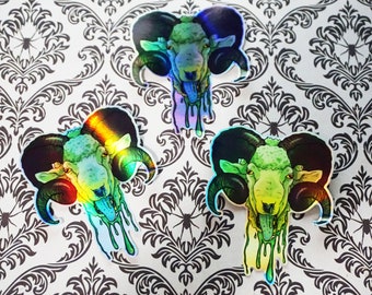 Ram Head Sticker - Etsy