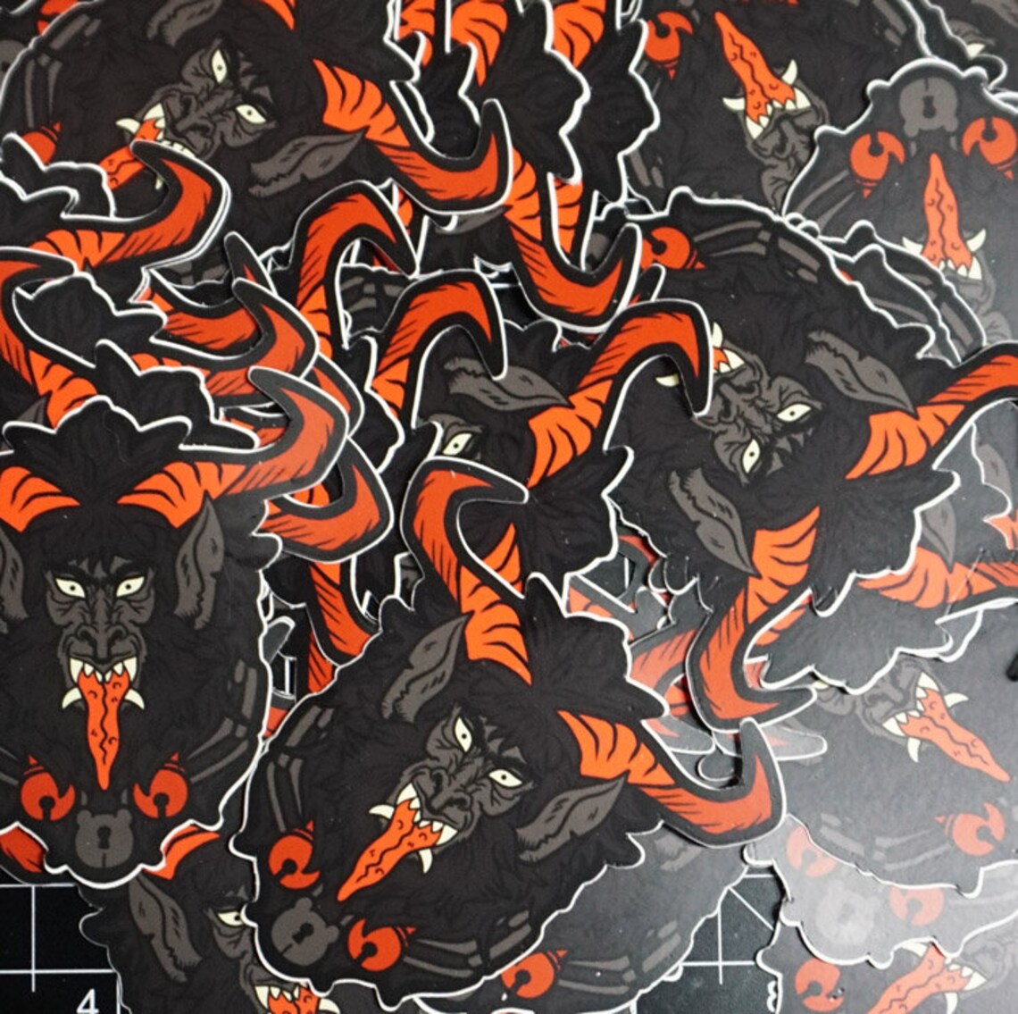 Krampus Vinyl Stickers - Etsy