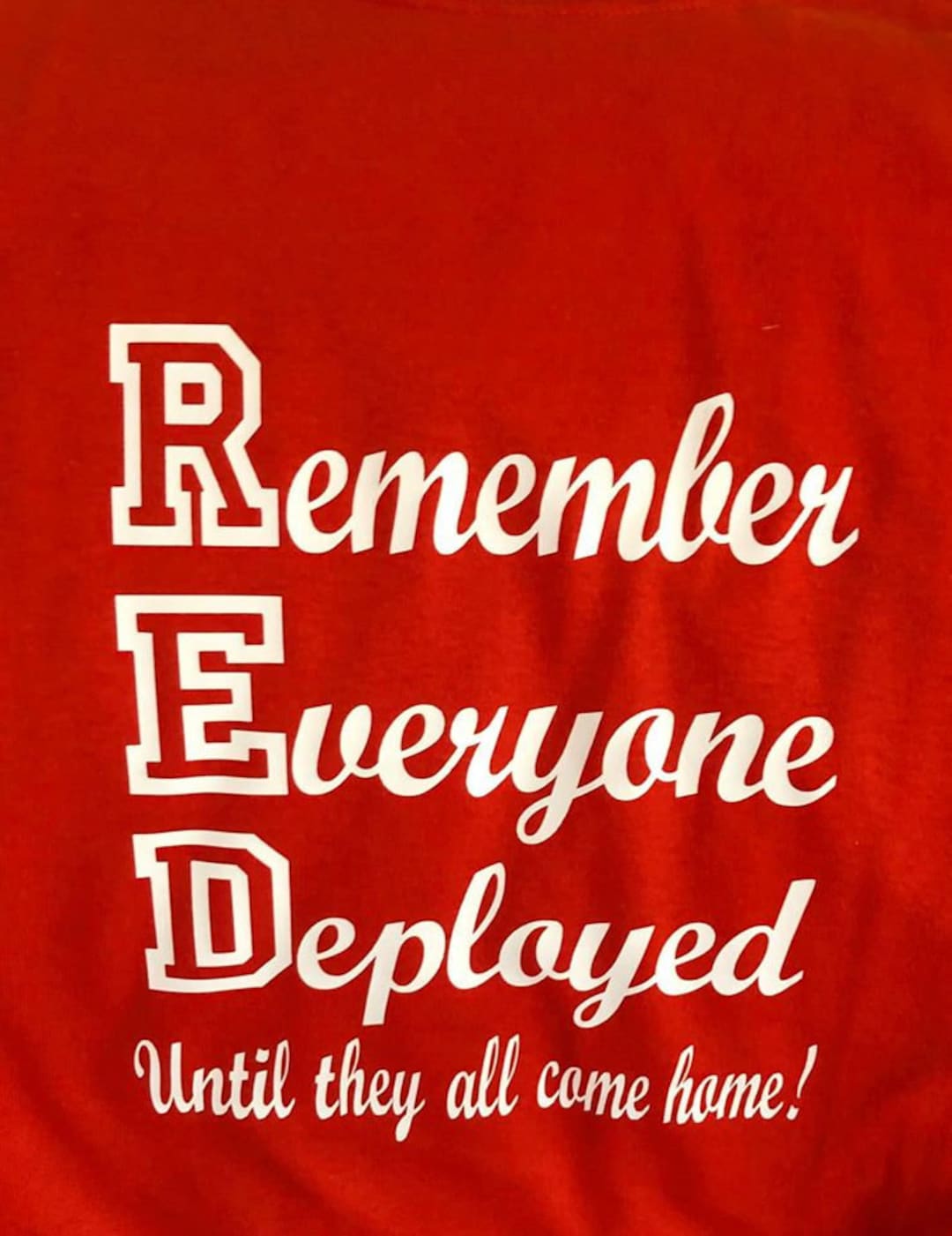 Red Friday, Remember Everyone Deployed Shirt 2 - Etsy