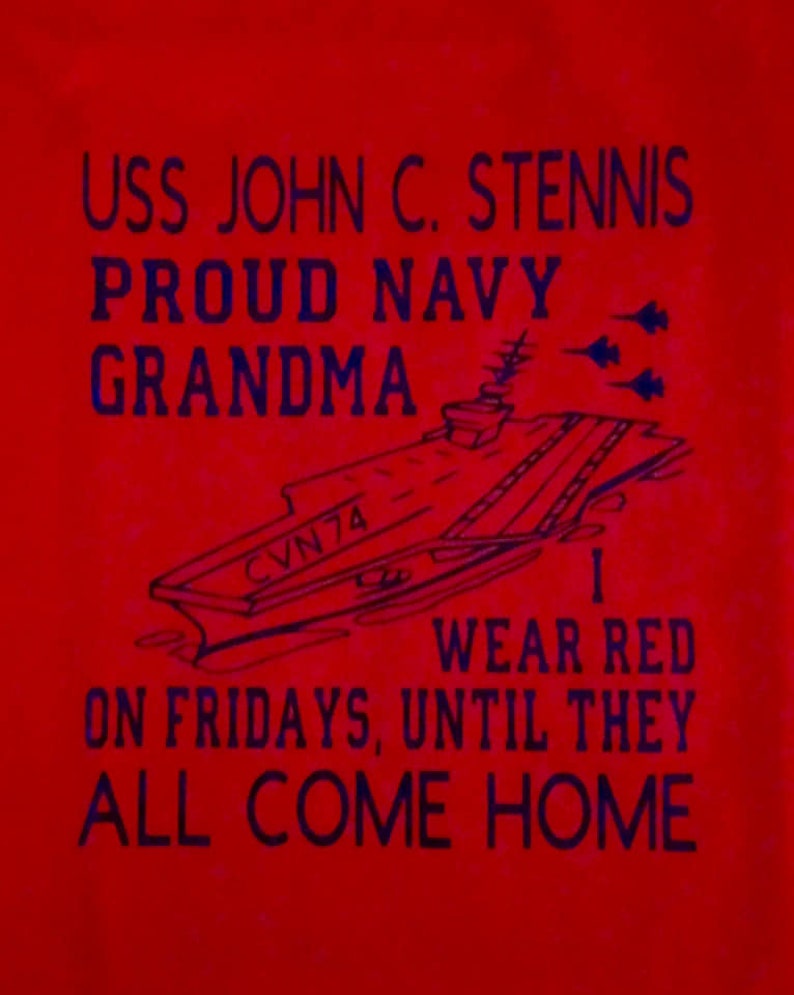 RED Friday US Navy Carrier Tee Shirts | Etsy