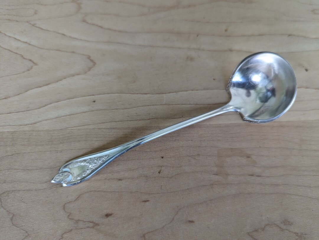 Antique 1847 ROGERS Bros 1911 OLD COLONY Cream/sauce/mayo Ladle 5 3/4 ...