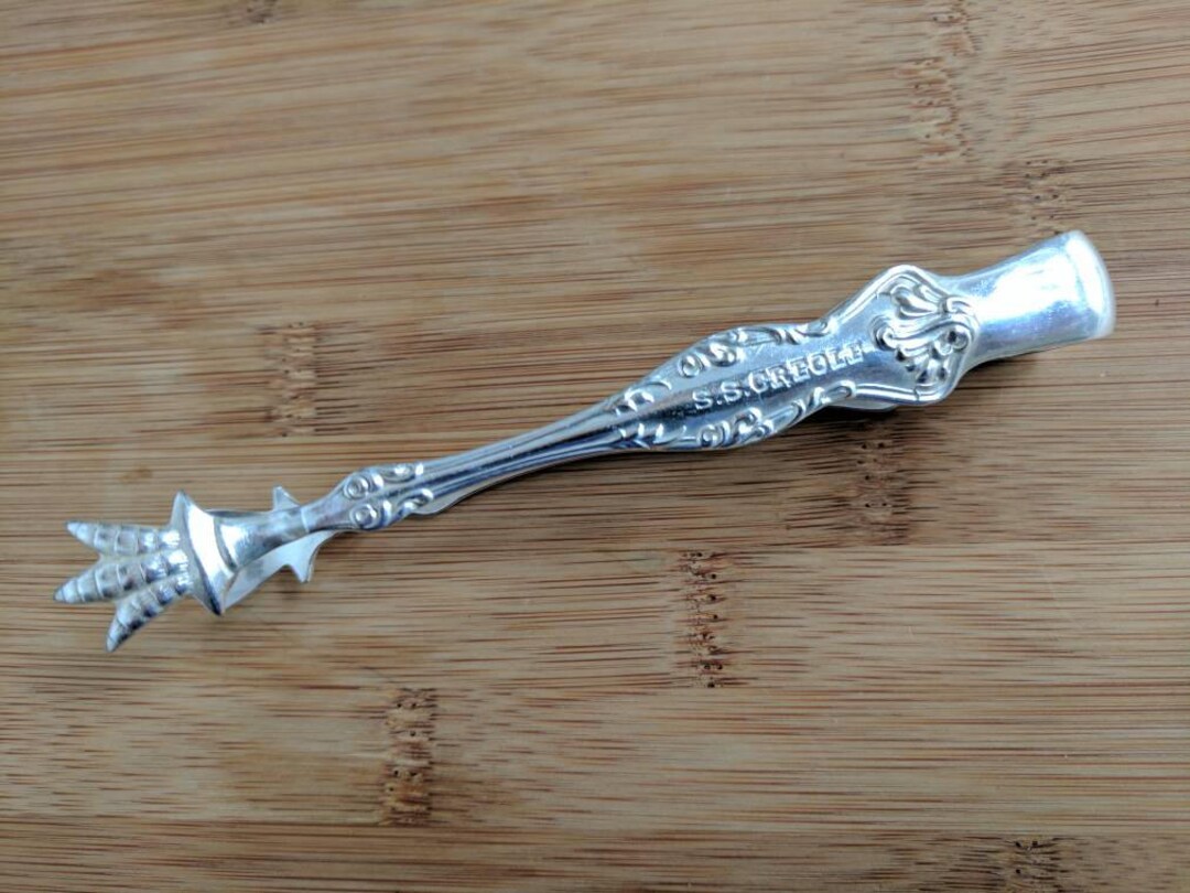 Antique RARE Steam Ship SS CREOLE Claw Ice/sugar Tongs 5 1/8" by ...