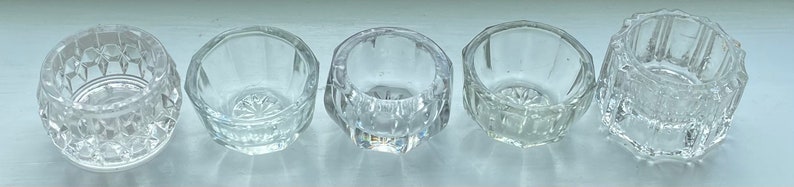 Vintage Collectible Art Deco Round Elegant Cut Glass/crystal Individual ...