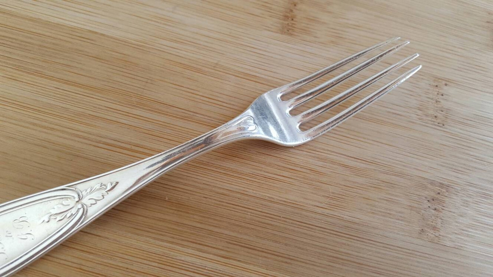 Antique BAILEY & Co Coin Silver 1846 OLIVE Youth Dinner Fork 6 1/8" - Etsy