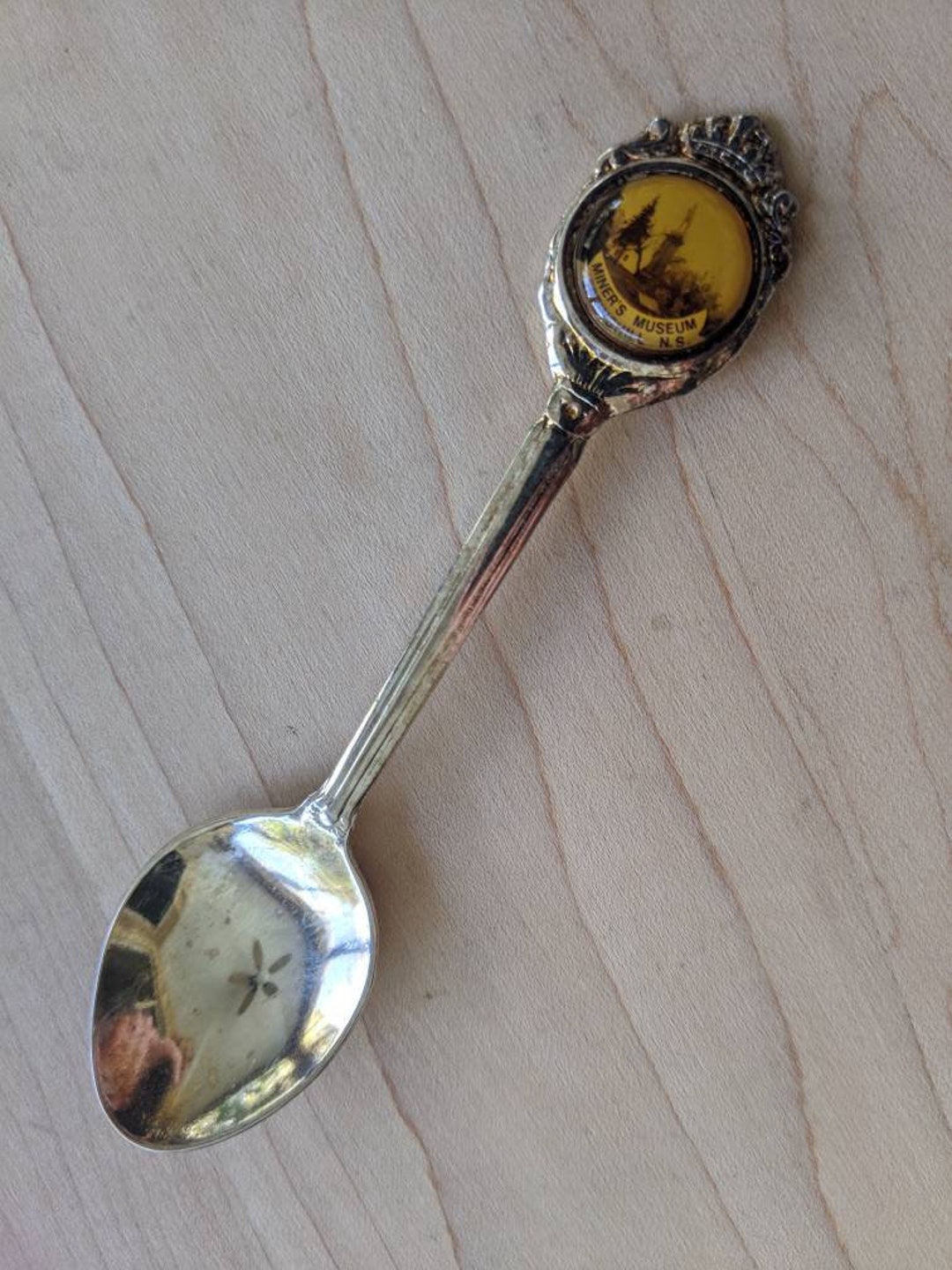 Vintage Collectible MINER'S MUSEUM Springhill NS Souvenir Spoon 4 3/8 ...