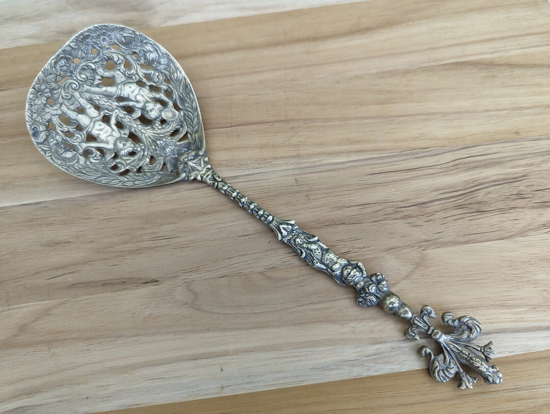 Vintage Ugo BELLINI Figural Repousse CHERUBS/ANGELS Serving Spatula ...