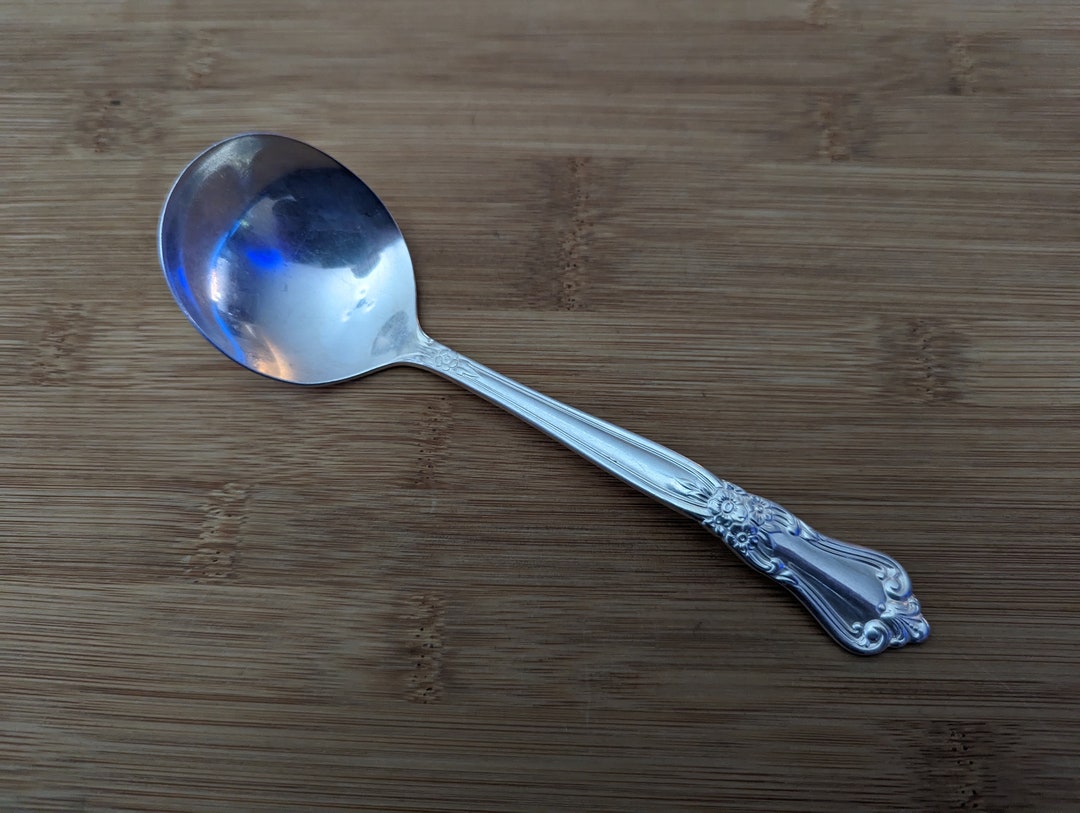 Vintage Wm A Rogers 1956 VALLEY ROSE Solid Gravy/sauce/mayo Ladle 6 5/8 ...