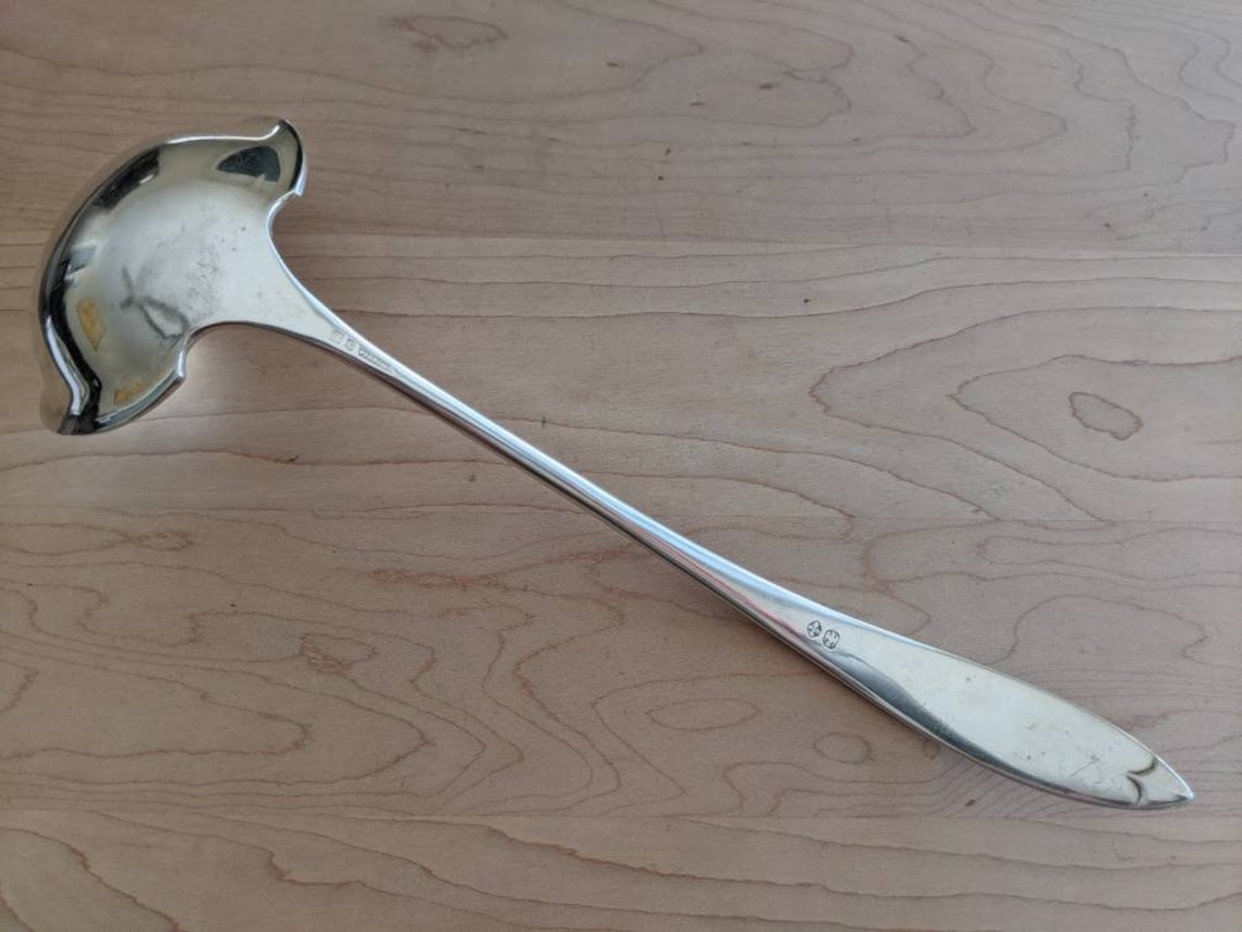 RARE Antique Ludwig Redlich Sterling 1895 POINTED ANTIQUE Large Soup ...