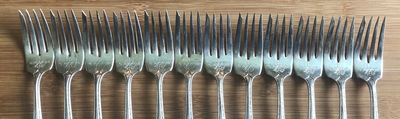 Antique Gee-esco 1910 QUEEN BERTHA Dessert/salad Fork 6 - Etsy