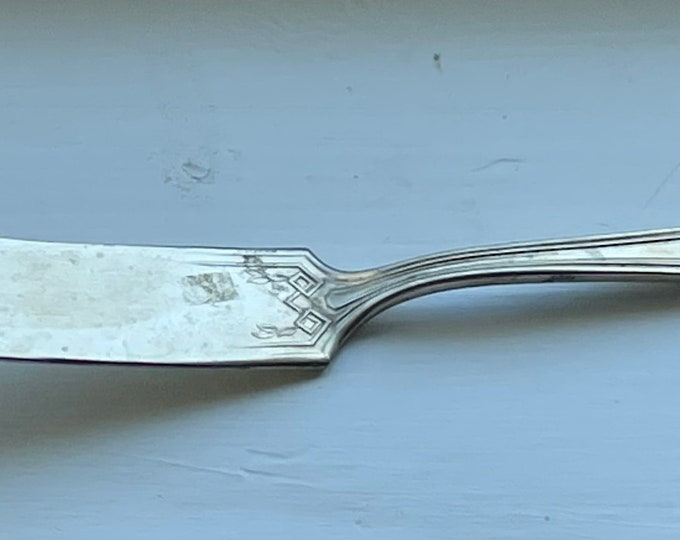 Antique LASHAR Silver 1915 ALPHA Flat Handle Master Butter Knife 7" - Etsy