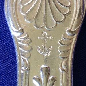 Vintage Collectible Silver Plate US Navy USN Emblem & Anchor Teaspoon 6 ...