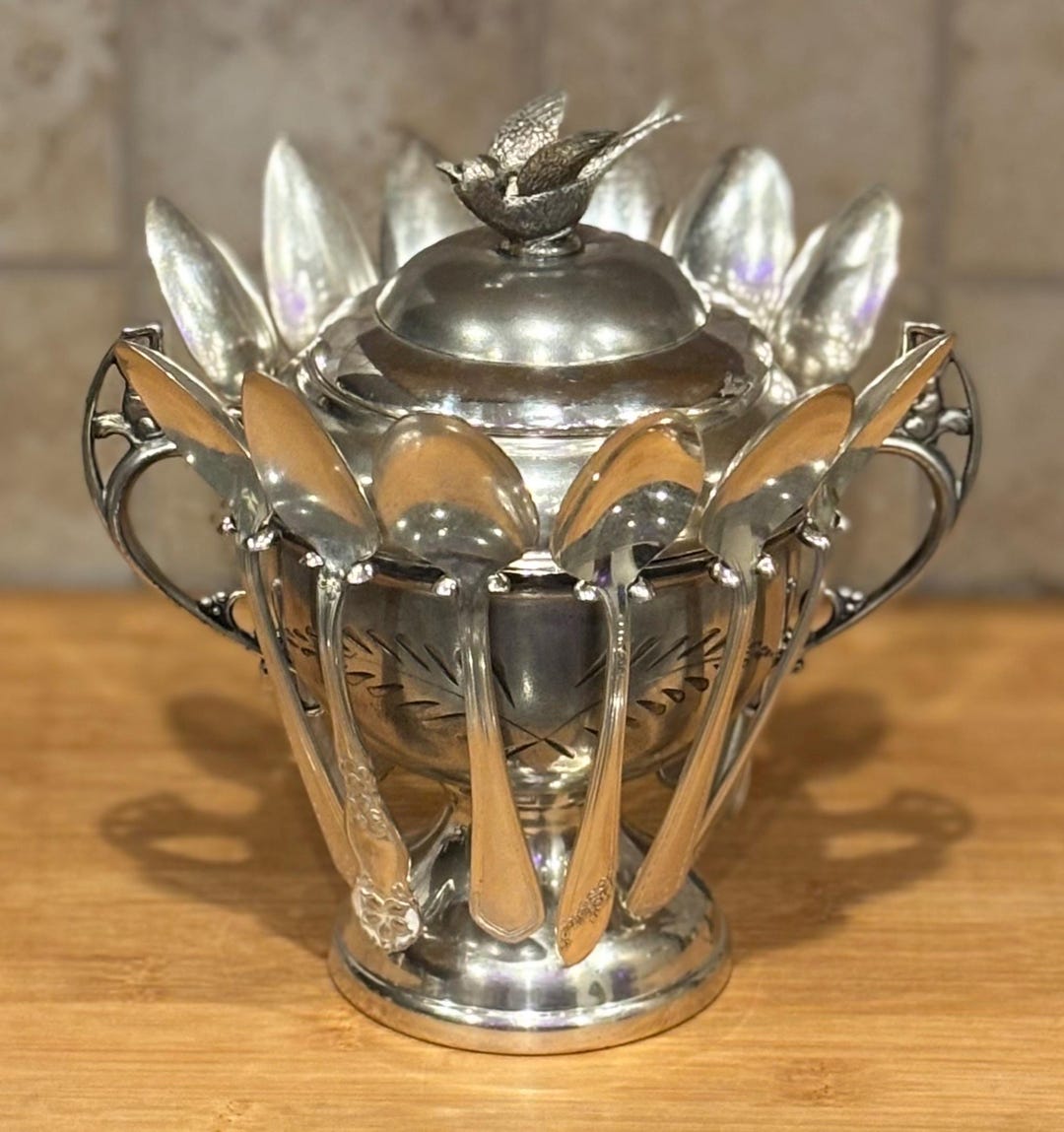 RARE Gorgeous Elegant Antique Victorian WM ROGERS 1890's Silver Plate ...