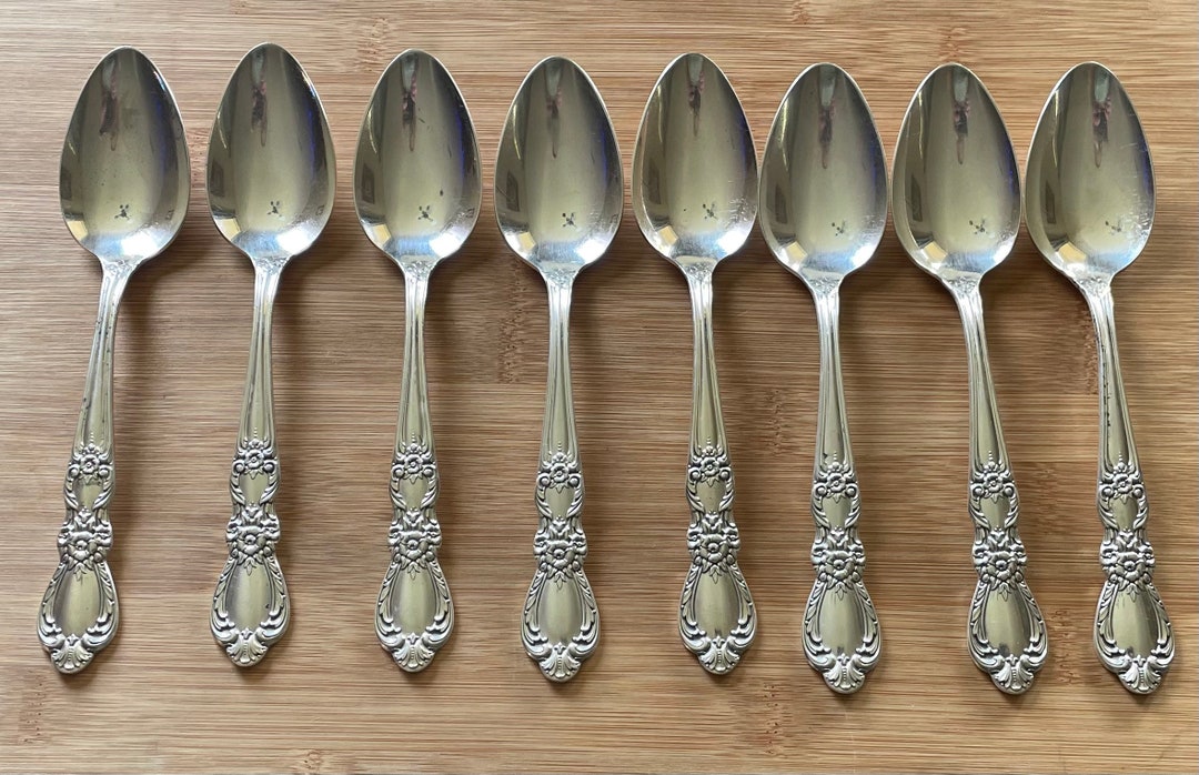 Vintage 1847 ROGERS Bros 1953 HERITAGE Dessert/oval Soup Spoon 7 1/4 ...