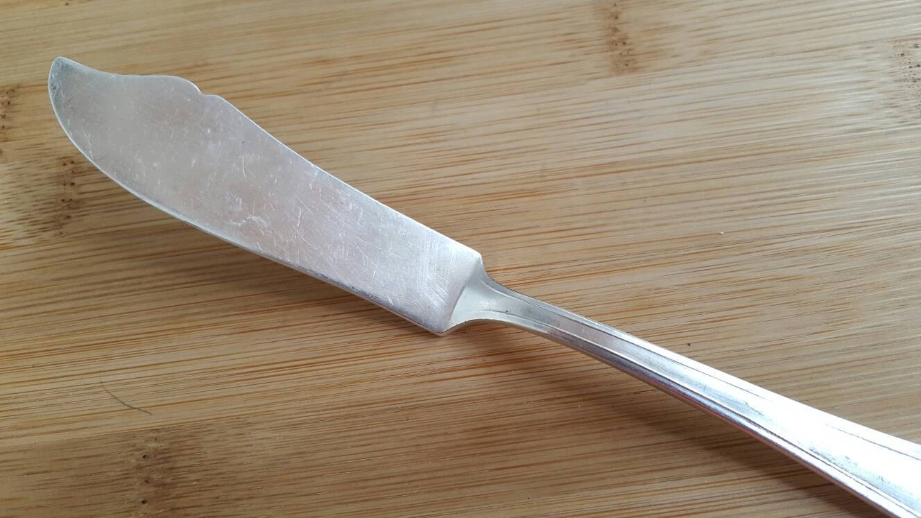 Antique 1835 R WALLACE 1917 HUDSON Flat Handle Master Butter | Etsy