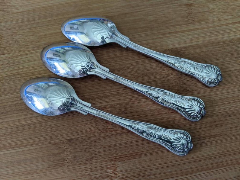 Vintage Collectible US Navy USN Anchor Emblem Teaspoon 6 | Etsy