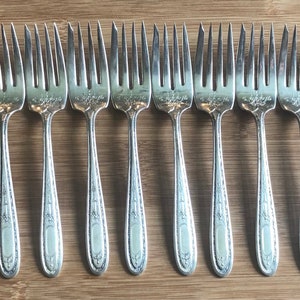 Antique Gee-esco 1910 QUEEN BERTHA Dessert/salad Fork 6 1/4", Set of 12 ...