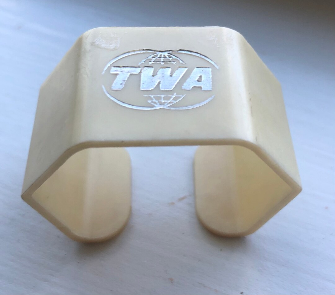 Vintage Collectible TWA AIRLINES Oblong Napkin Ring - Etsy