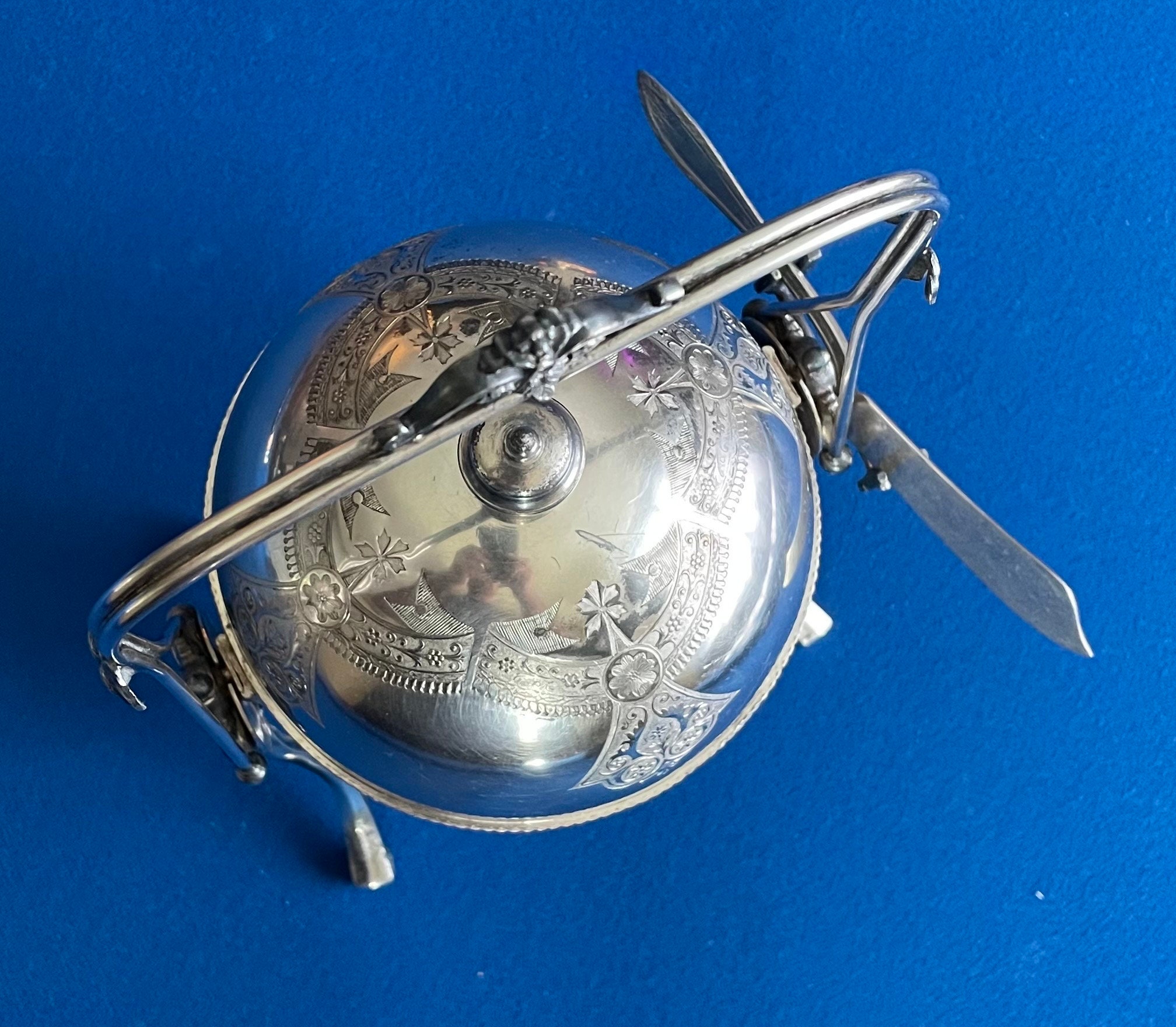 Stunning Victorian SIMPSON HALL & MILLER "mechanical" Silver Plate Roll ...