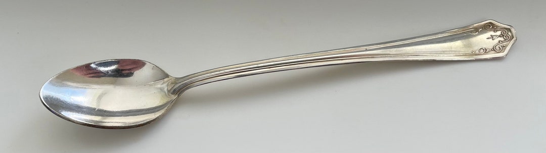 Antique HB Silver Plate 1900 ONE Floral Muddler/bar/iced Teaspoon 7 1/4 ...