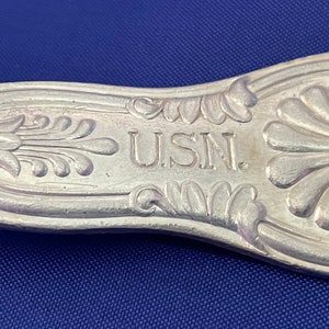 Vintage Collectible US Navy USN Anchor Emblem Serving Tablespoon 8 1/4 ...