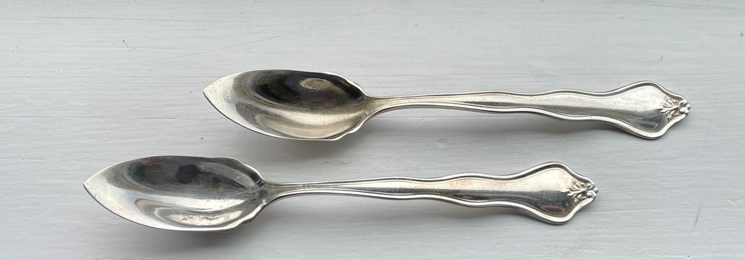 RARE Antique R & B Silver 1914 ELTON Fruit/orange Spoon 5 7/8", Set of ...