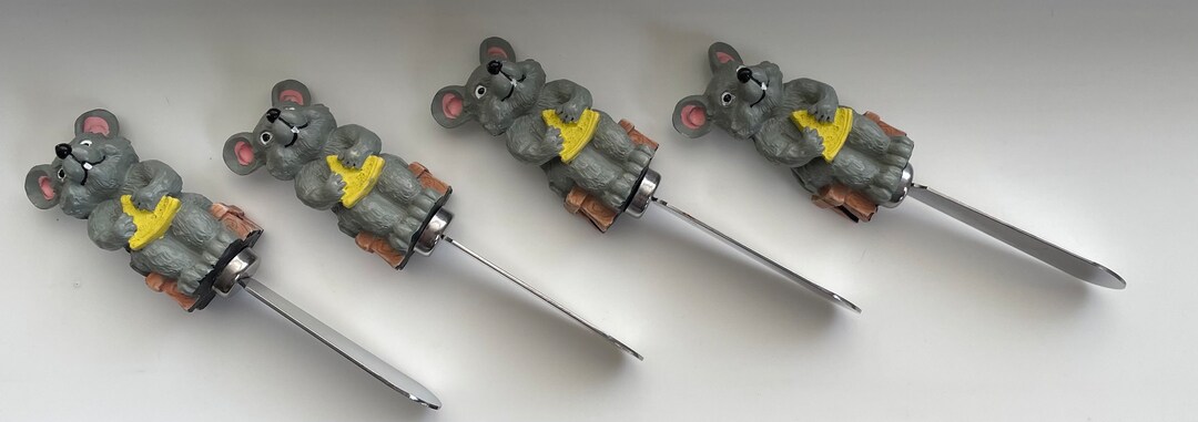 Gorgeous Vintage Art Deco Novelty MOUSE W/cheese Figural Repousse ...