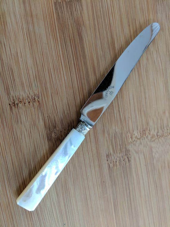 Antique Mother of Pearl Silver Rostfrei Individual | Etsy