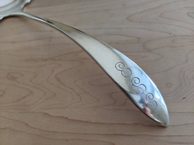 RARE Antique Ludwig Redlich Sterling 1895 POINTED ANTIQUE Large Soup ...