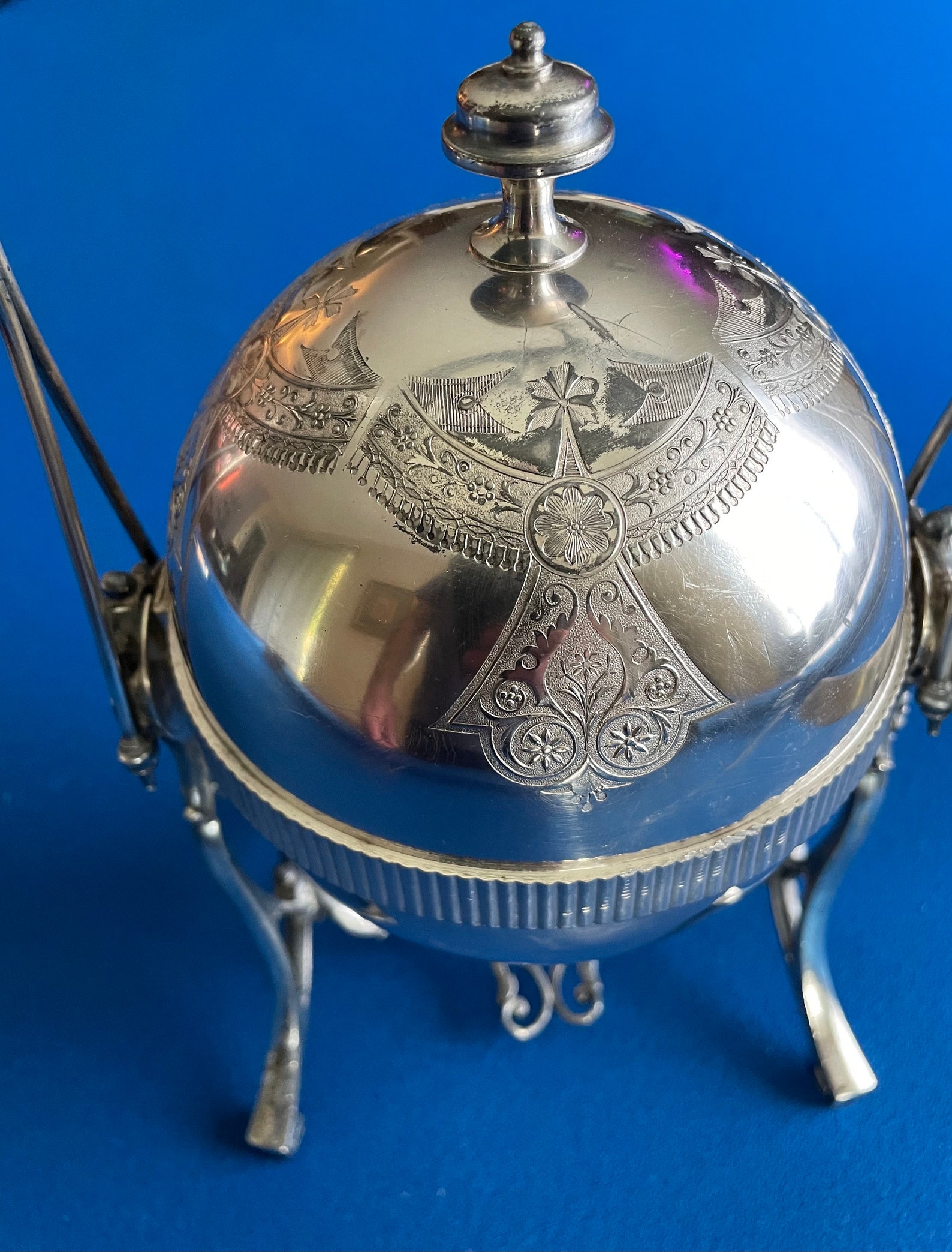 Stunning Victorian SIMPSON HALL & MILLER "mechanical" Silver Plate Roll ...