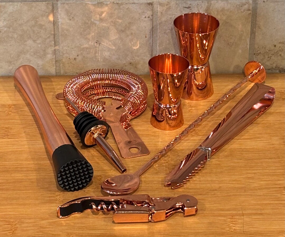 Amazing Gorgeous Vintage Elegant Collectible COPPER-FINISHED Barware ...